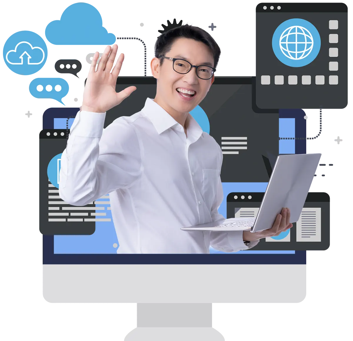 Complete IT services - IT Support IT Outsource computer rental CRM system